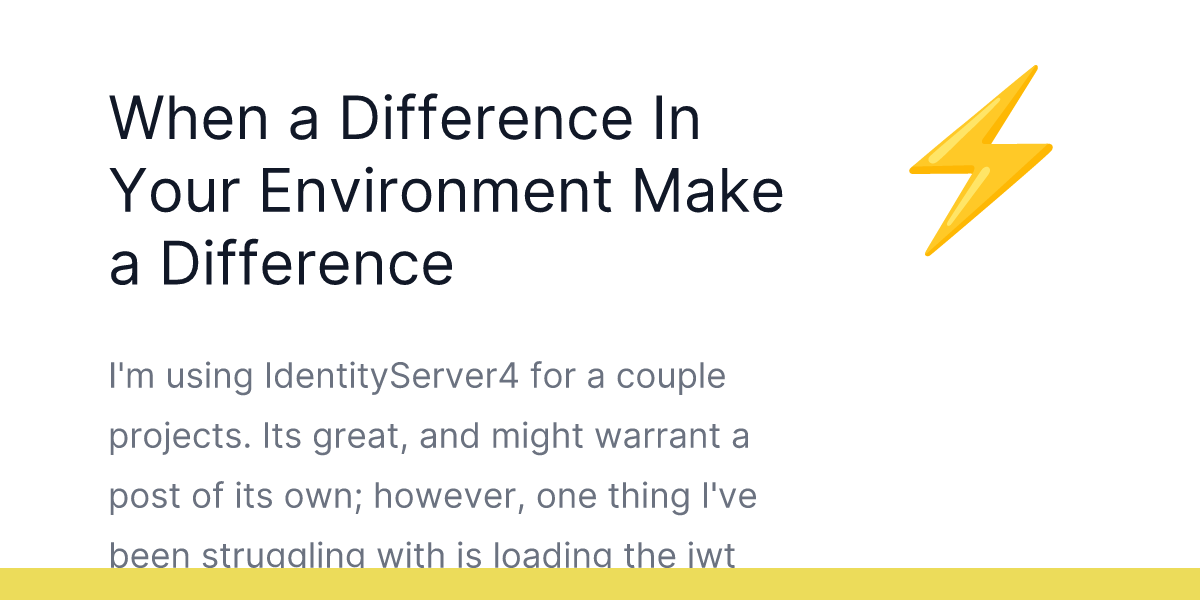 When a Difference In Your Environment Make a Difference - Bross Tribe